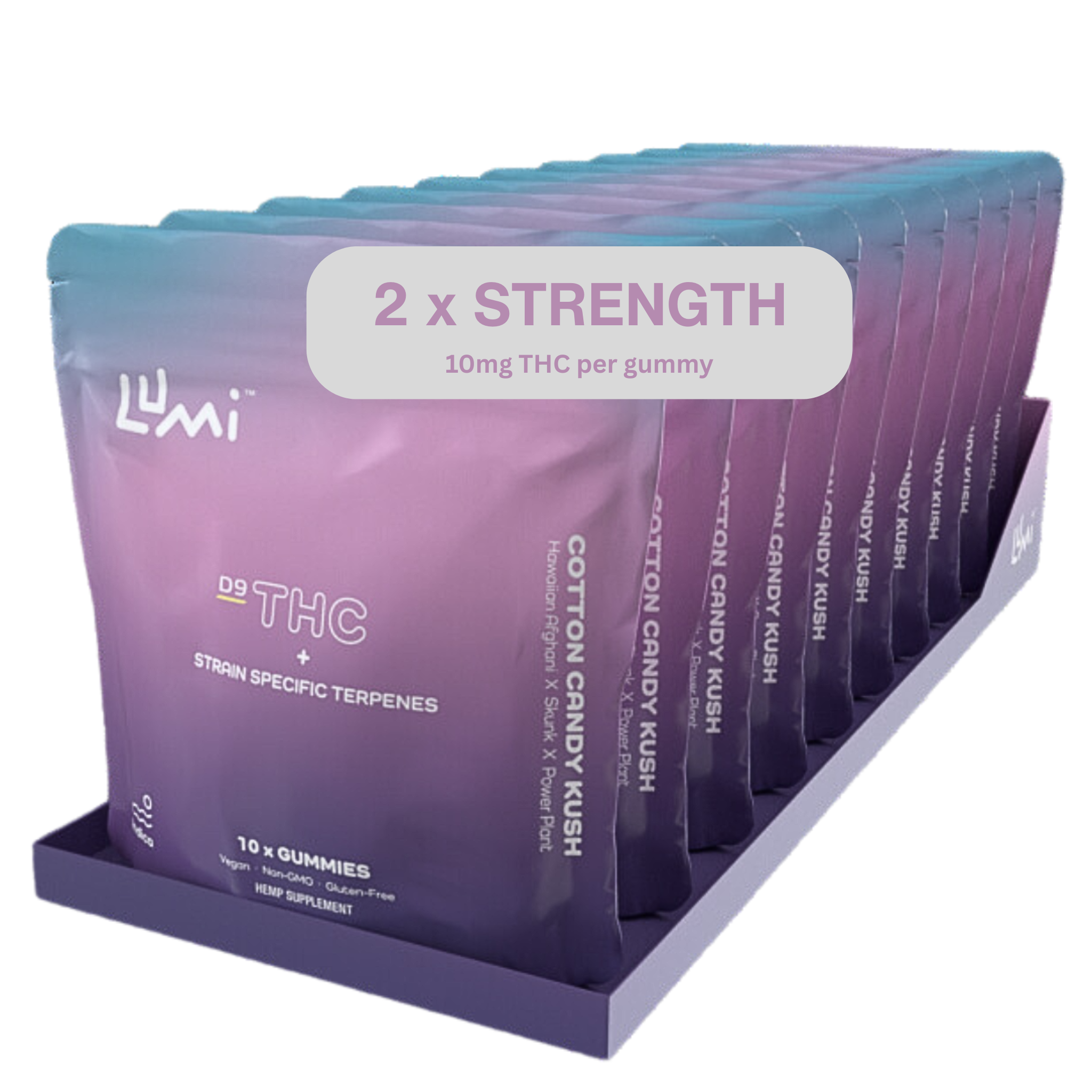 Lumi Double Strength Gummies (10mg THC) – Lumi Labs™ (Wholesale)